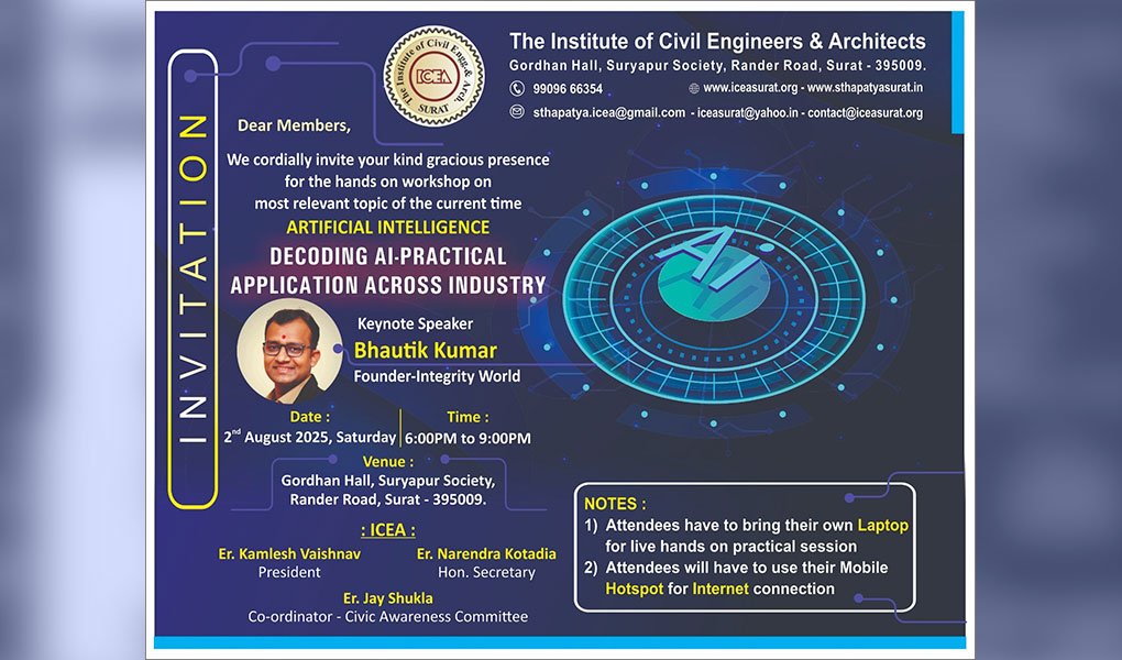 Welcome to the Institute of Civil Engineers & Architects, Surat